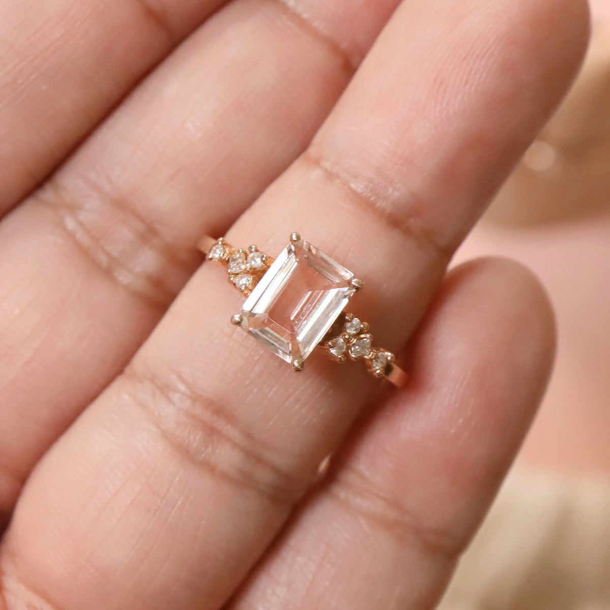 Morganite Meadow Ring – Little White Pouch